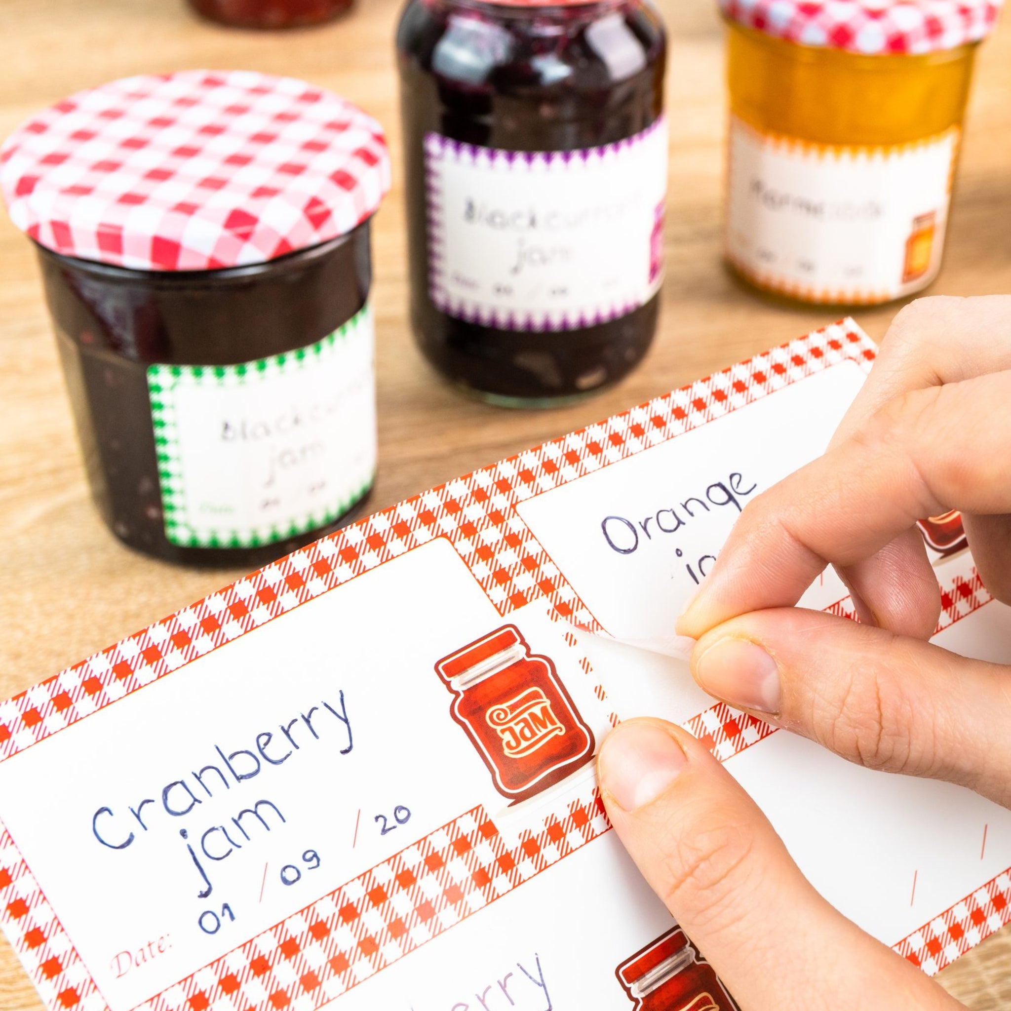 Jam Jar labels | Easy Peel Off Leaving No Sticky Residue | Waterproof ...