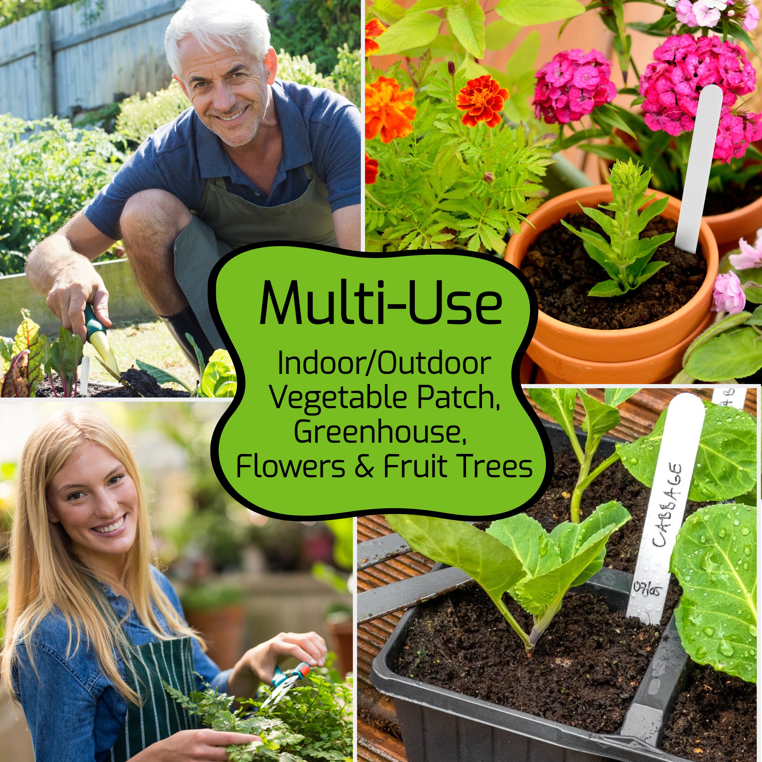 Plant Labels | Strong & Durable Plastic | Easy To Write Surfaces – Innoveem