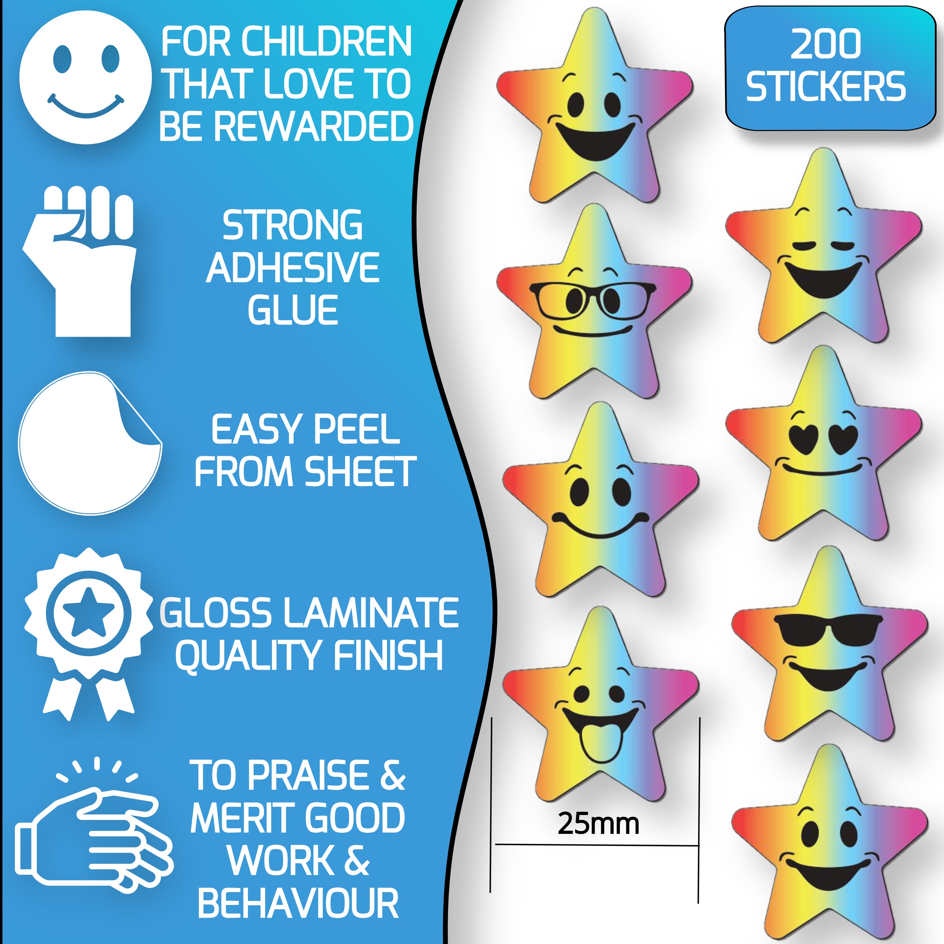 Rainbow Stickers | Reward Stickers For Children | Premium Quality ...