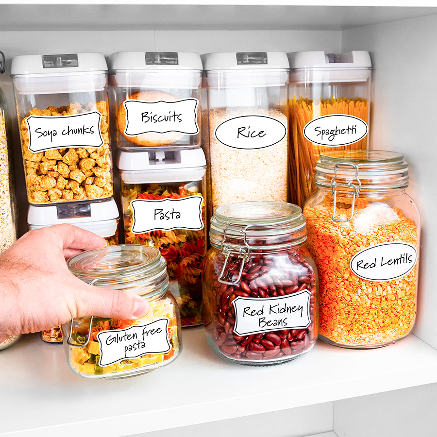 Labels For Jars | Easy Peel Off | Leaving No Sticky Messy residue ...